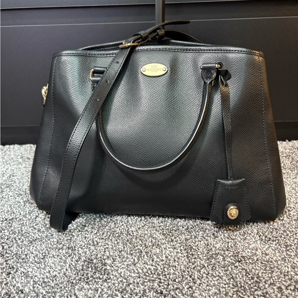 Coach | Bags | Coach Margot Carryall Black Satchel | Poshmark